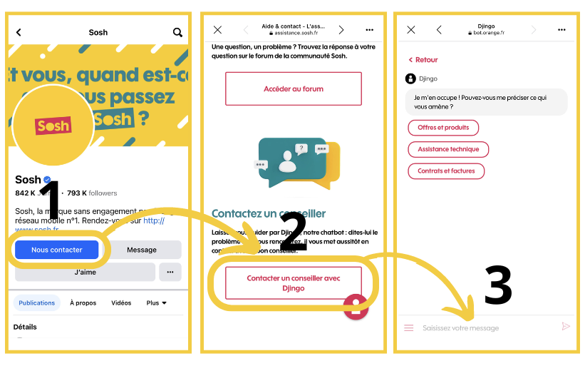 Contacter le service client Sosh | 09 75 18 80 30 (numéro gratuit)